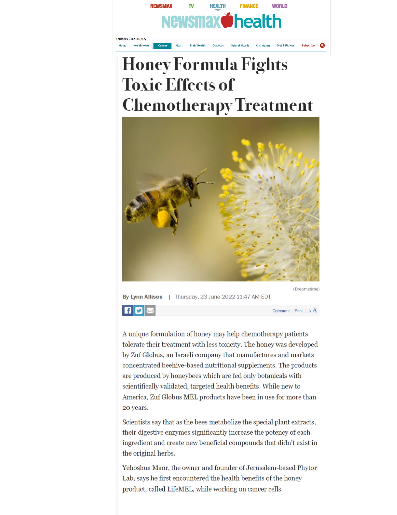 LifeMEL is making news headlines - Zuf Globus USA